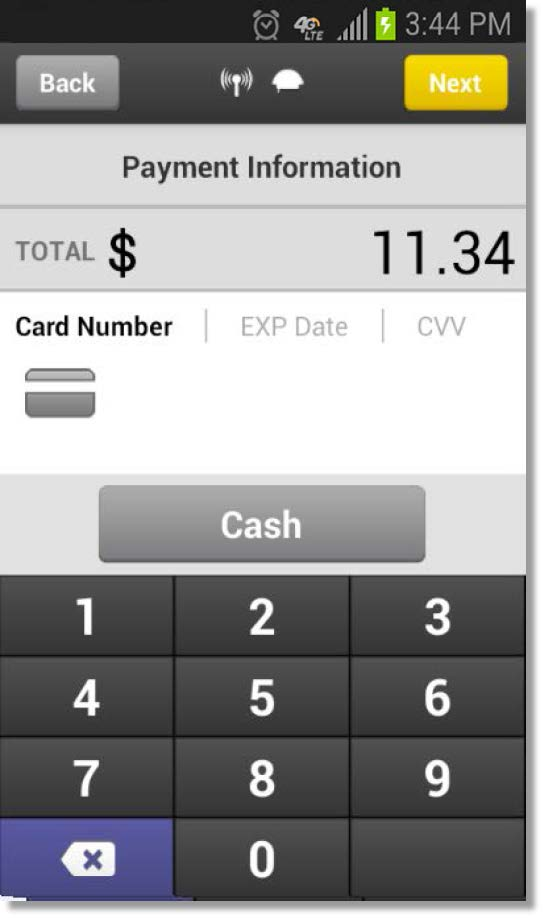 Apply a discount to a credit card payment with Vantiv Mobile Accept on ...