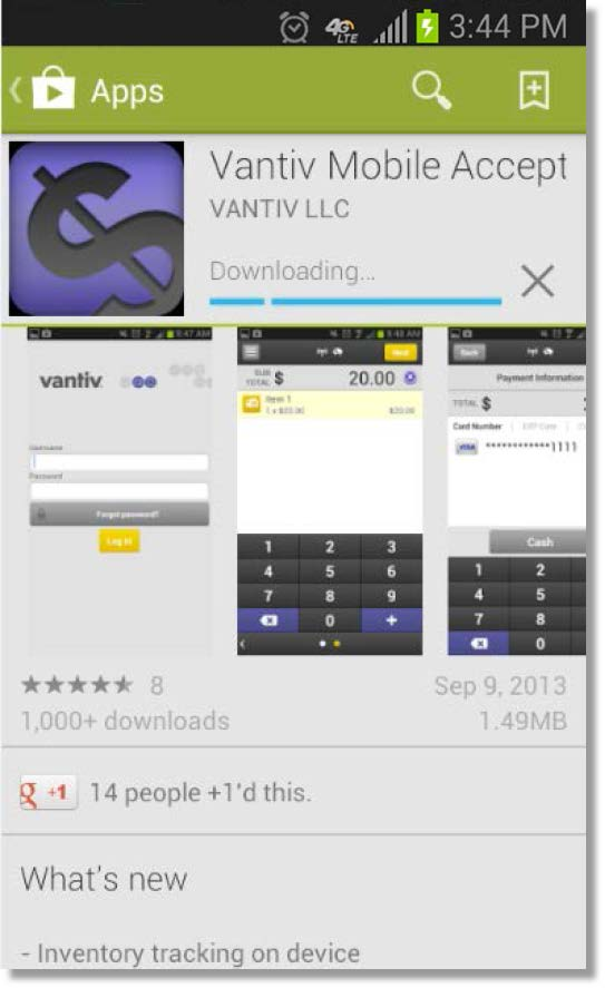 Install Vantiv Mobile Accept from AT&T on an Android device - Asecare