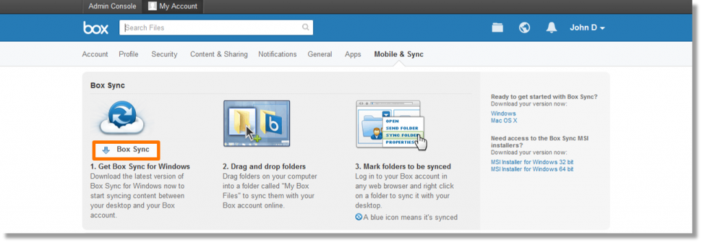 Installing Box Sync for Box from AT&T - Asecare
