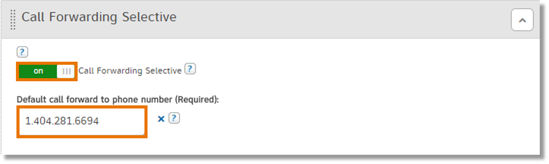 Manage Call Settings for a User in AT&T Collaborate Enhanced Mobile ...