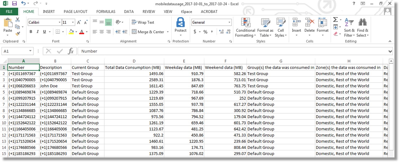 Export a Device Data Usage report in the AccessMyLAN web portal - Asecare