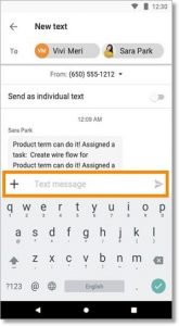Send Text Messages via AT&T Office@Hand Mobile App #42248 - Asecare
