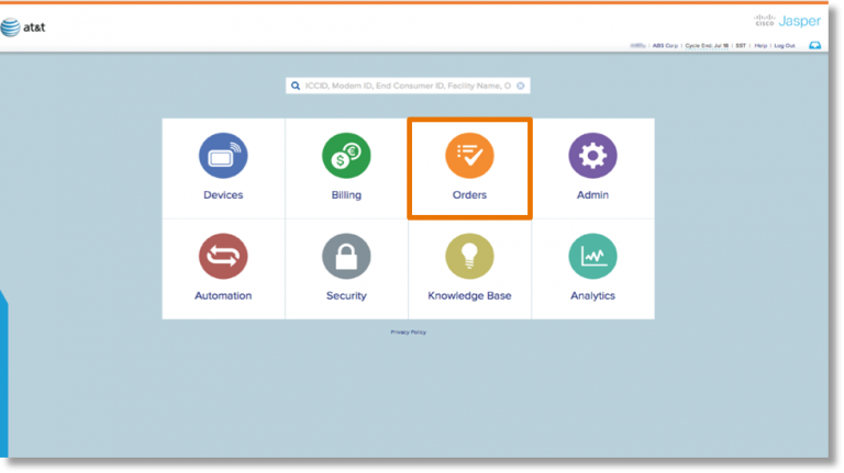 Ordering SIMs for AT&T Control Center - Asecare