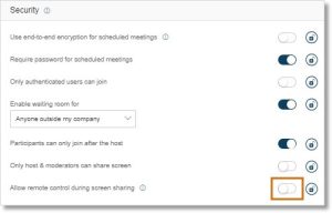 Enabling or Disabling Remote Desktop Control in the AT&T Office@Hand ...