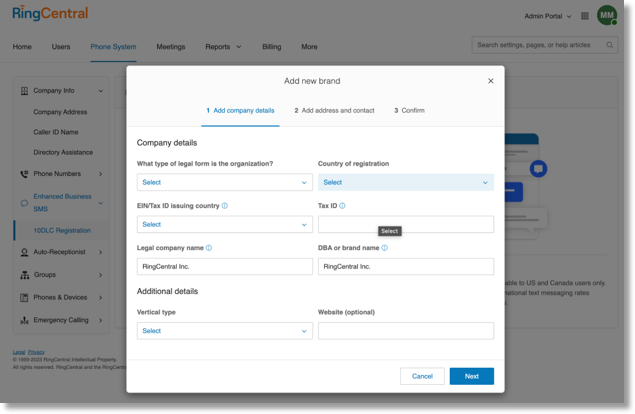 Setting up TCR registration and assigning numbers to your SMS campaigns ...