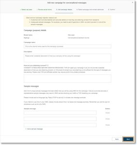 Setting up TCR registration and assigning numbers to your SMS campaigns ...