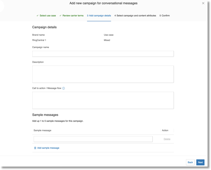 Setting up TCR registration and assigning numbers to your SMS campaigns ...