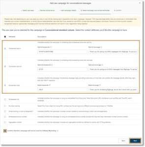 Setting up TCR registration and assigning numbers to your SMS campaigns ...