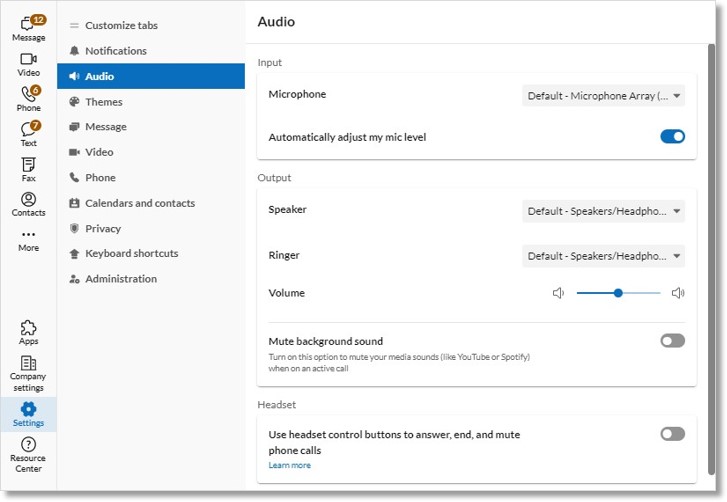Configuring Notifications and Sounds in the AT&T Office@Hand Mobile, Desktop and Web #96151 ...