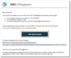 Activating your Account | AT&T Office@Hand #96429 - Asecare
