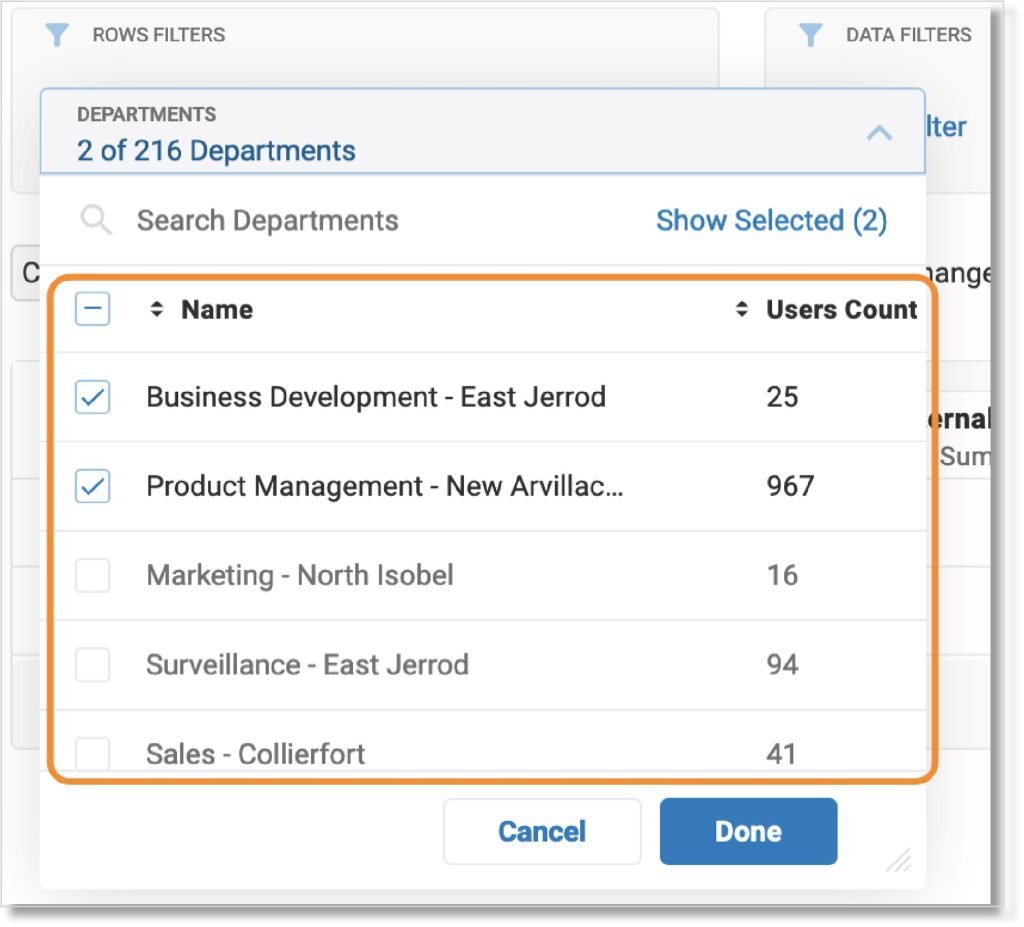 Creating and Managing Business Analytics Table Widgets | AT&T Office ...