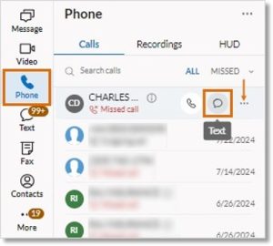 Sending a Text Message in the AT&T Office@Hand App Desktop and Web ...
