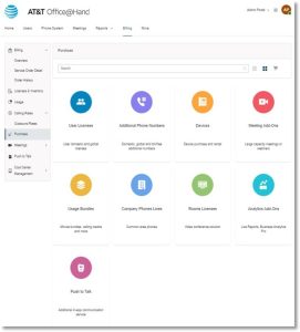 Navigating the Account page in the AT&T Office@Hand Admin Portal - Asecare